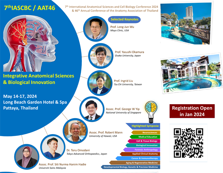 7th IASCBC & AAT46 2024 – สมาคมกายวิภาคศาสตร์ แห่งประเทศไทย Anatomy ...
